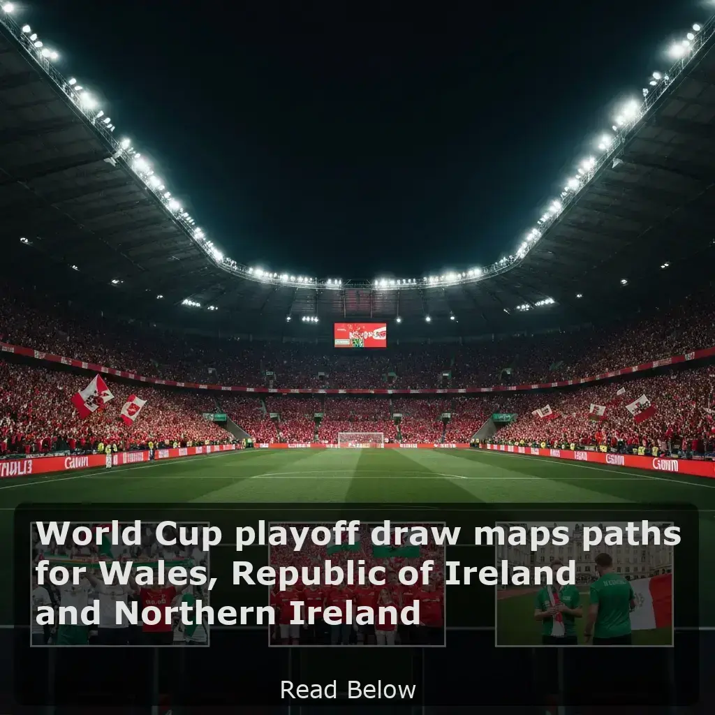 World Cup playoff draw maps paths for Wales, Republic of Ireland and ...