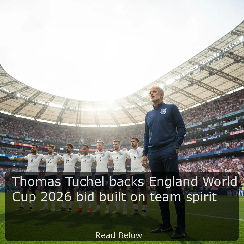 Thomas Tuchel backs England World Cup 2026 bid built on team spirit ...